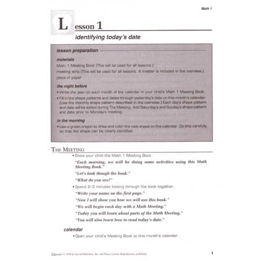 Saxon Math 1 Home Study Kit