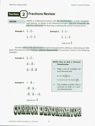 Math Tutor: Algebra Skills