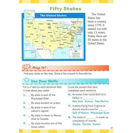 Map Skills for Today: Grade 3 - Maps Across America