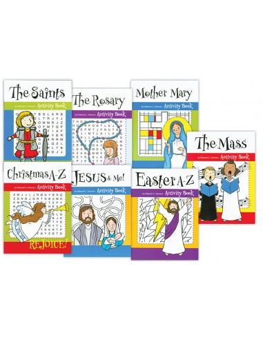 Catholic Kids Activity Books (Set of 6)