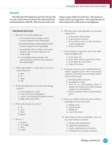 Biology for Life Lab Manual