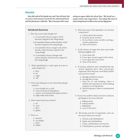 Biology for Life Lab Manual