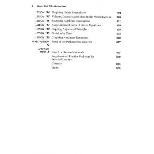 Saxon 87 (Homeschool, 3rd edition) Text