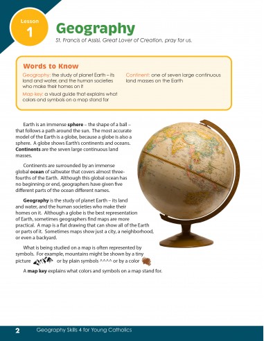 Geography Skills 4 for Young Catholics: The Eastern United States