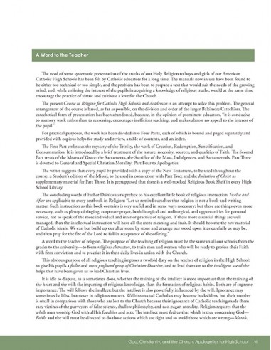 God, Christianity, and the Church: Apologetics for High School