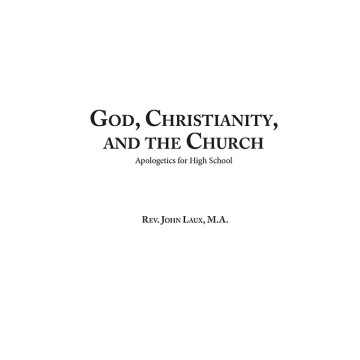 God, Christianity, and the Church: Apologetics for High School