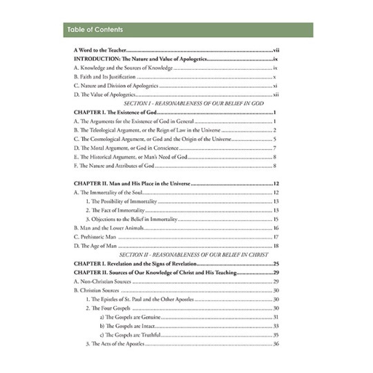 God, Christianity, and the Church: Apologetics for High School