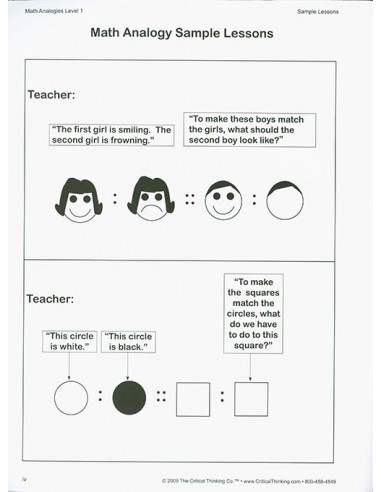 Math Analogies: Level 1 (Grades 2-3)