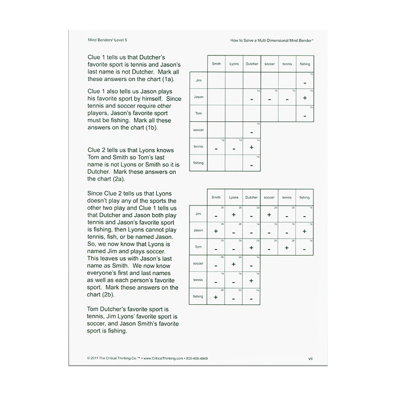 Mind Benders Level 5 (Grades 7-12)