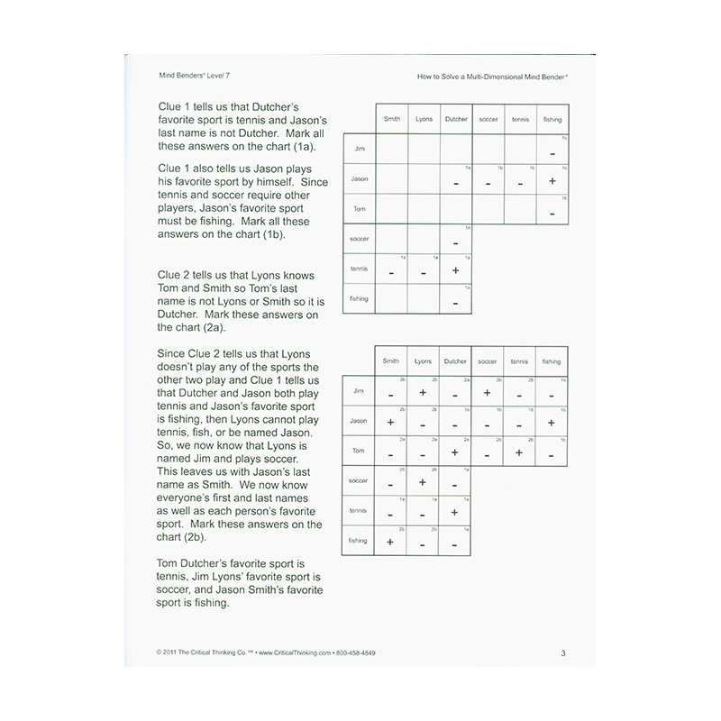 Mind Benders Level 7 (Grades 7-12)