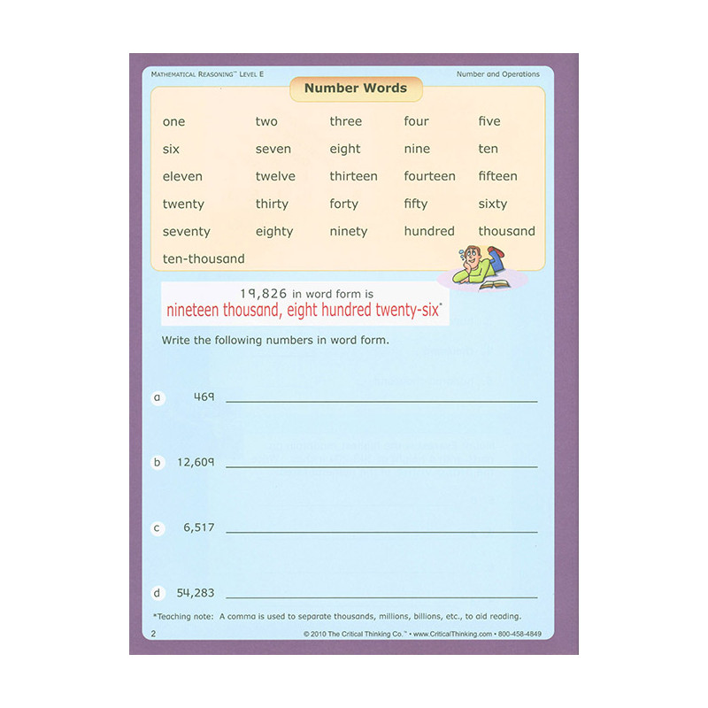 Mathematical Reasoning Level E - Grade 4