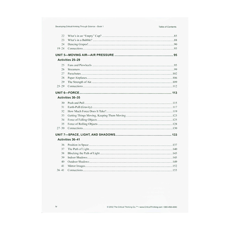 Developing Critical Thinking Through Science Book 1 (Grades 1-3)