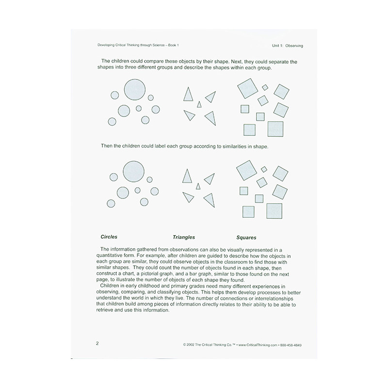 Developing Critical Thinking Through Science Book 1 (Grades 1-3)