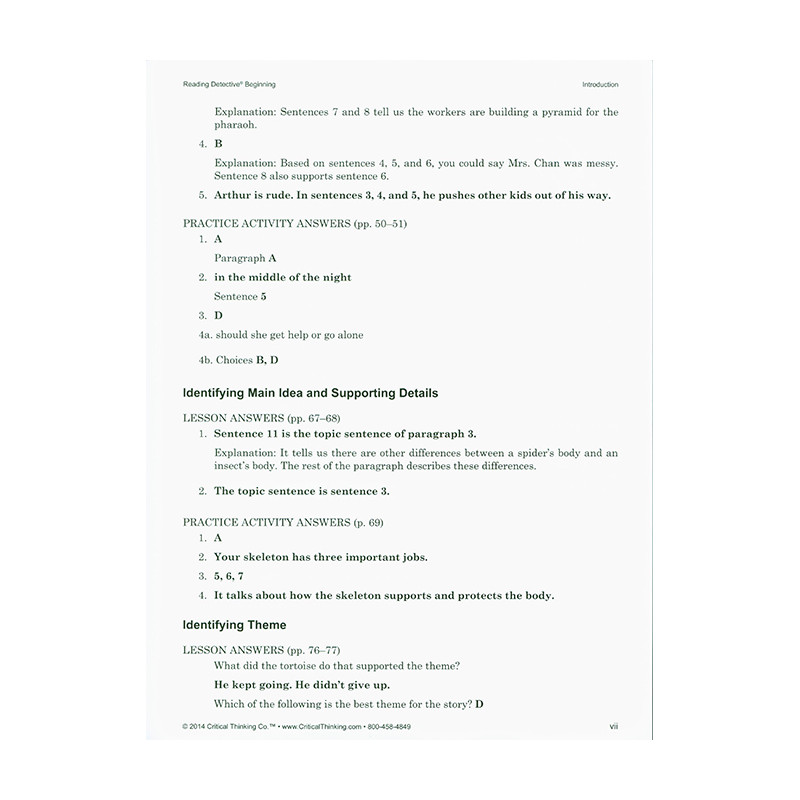 Reading Detective Beginning Grades 3-4