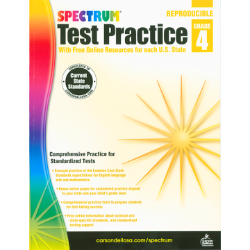 Spectrum Test Practice Workbook Grade 4
