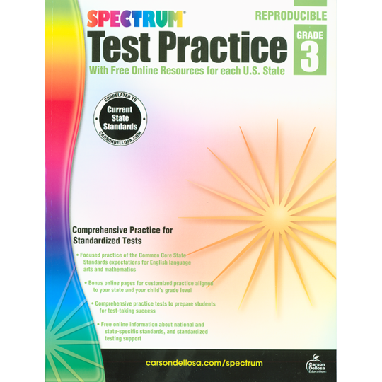Spectrum Test Practice Workbook Grade 3