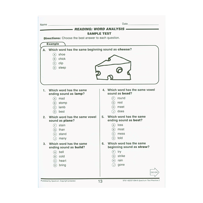 Spectrum Test Practice Workbook Grade 2