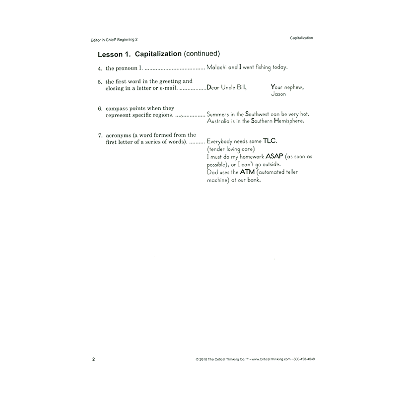 Editor in Chief Beginning 2 - Grades 3-4