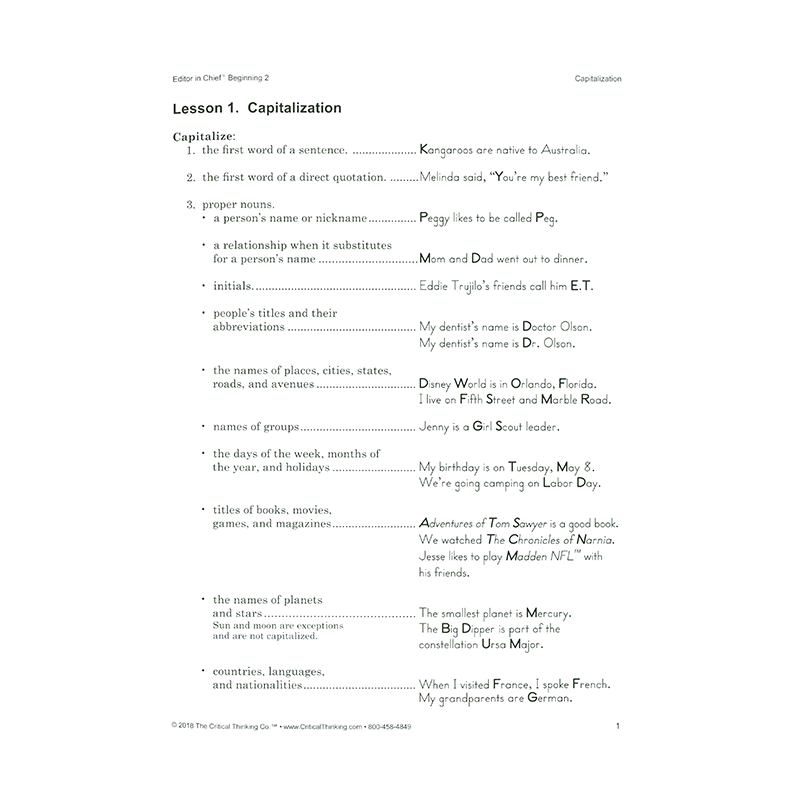 Editor in Chief Beginning 2 - Grades 3-4