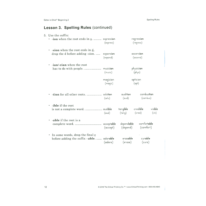 Editor in Chief Beginning 2 - Grades 3-4