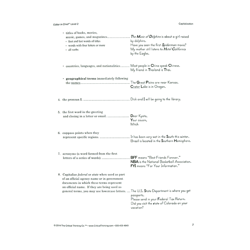 Editor in Chief Level 2 - Grades 6-8