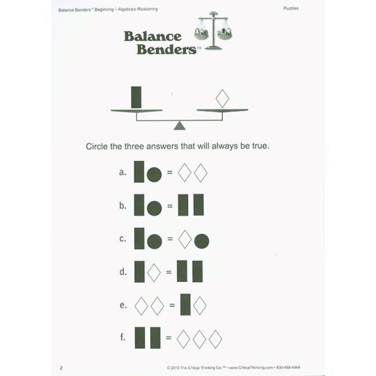 Balance Benders - Beginning (Grades 2-6)