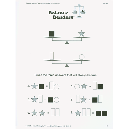Balance Benders - Beginning (Grades 2-6)
