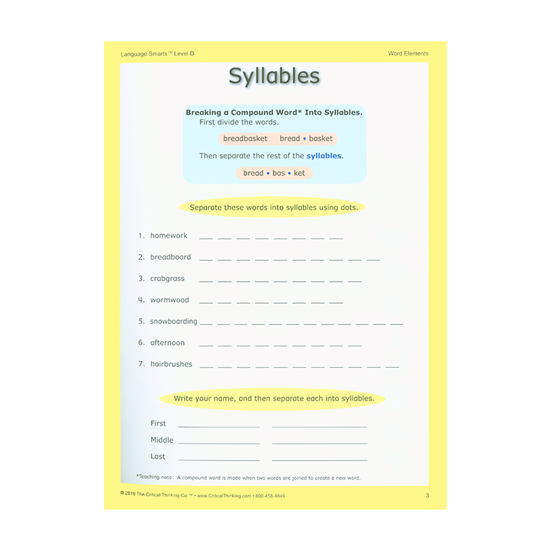 Language Smarts Level D - Grade 3