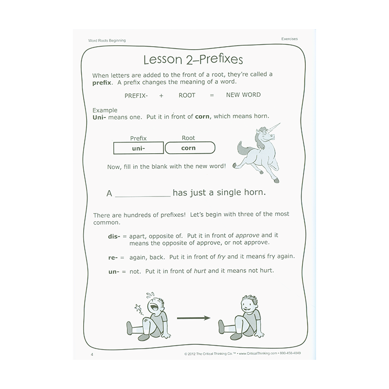 Word Roots Beginning (Grades 3-4)