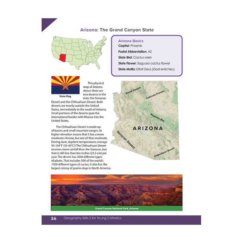 Geography Skills 5 for Young Catholics: The Western United States