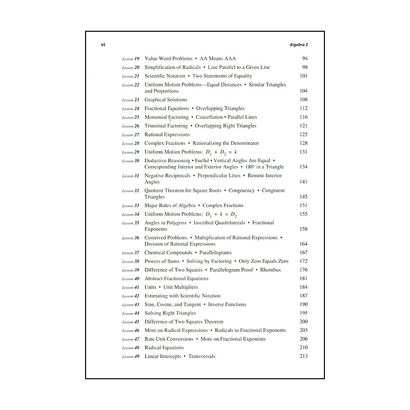 Saxon Algebra 2 (3rd Ed) Text (New)