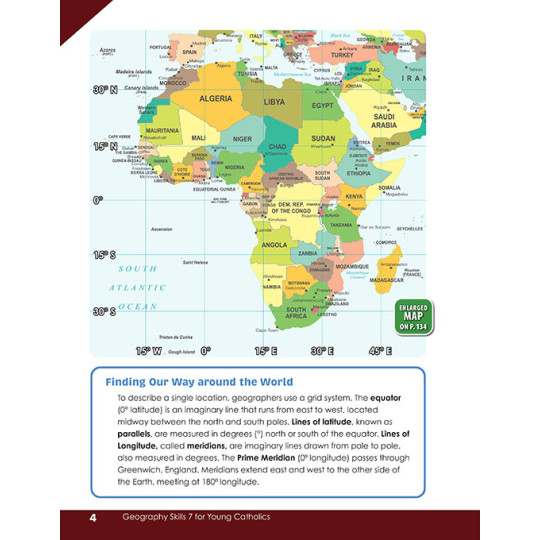 Geography Skills 7 for Young Catholics: Africa, Asia, and Oceania