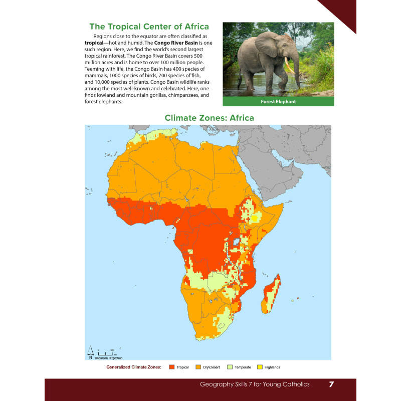 Geography Skills 7 for Young Catholics: Africa, Asia, and Oceania