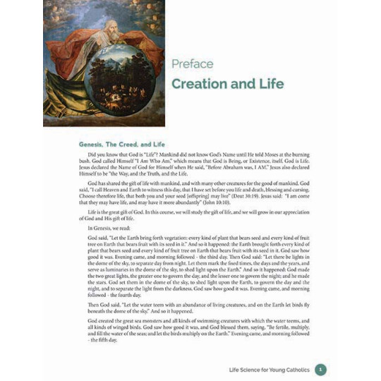 Life Science for Young Catholics