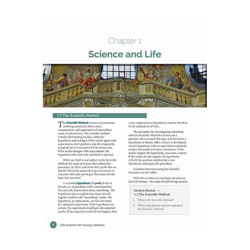 Life Science for Young Catholics