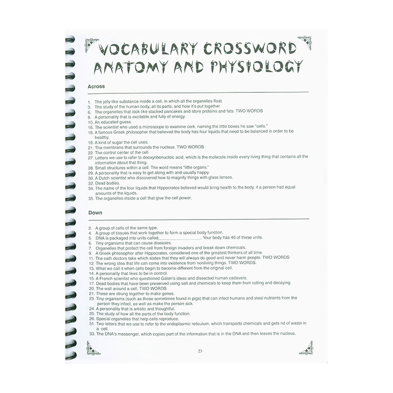 Notebooking Journal - Human Anatomy