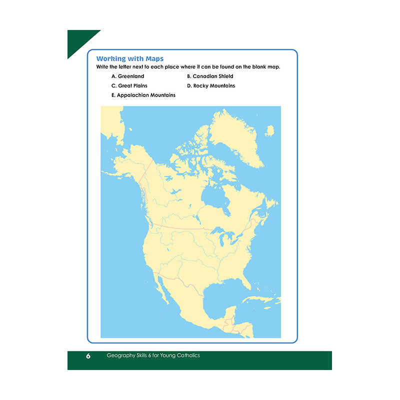 Geography Skills 6 for Young Catholics: North America, South America ...
