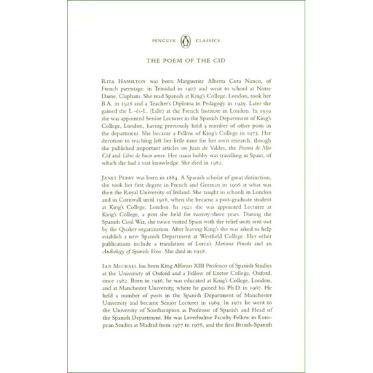 The Poem of the Cid (El Cid)