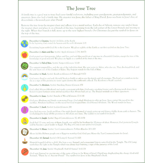 Jesse Tree Magnet Set
