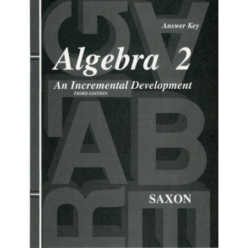 Saxon Algebra 2 (3rd Ed) Text Key
