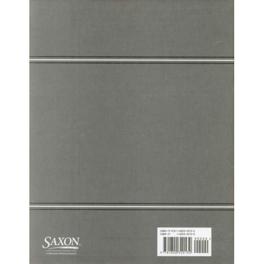 Saxon Algebra 2 (3rd Ed) Text Key