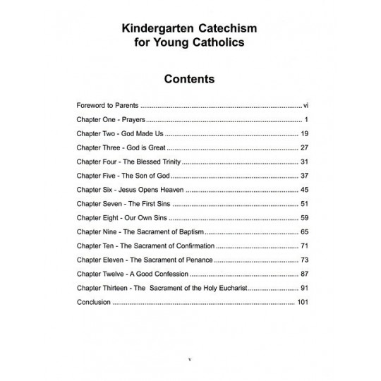 Kindergarten Catechism for Young Catholics