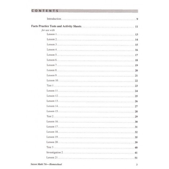 Saxon 76 (Homeschool, 4th edition) Tests/Worksheets
