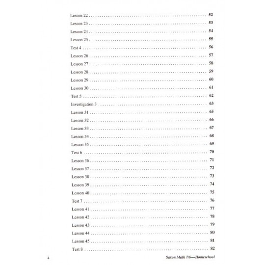 Saxon 76 (Homeschool, 4th edition) Tests/Worksheets