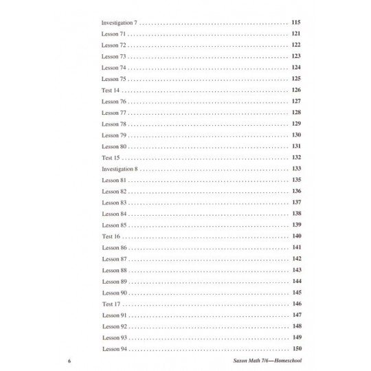 Saxon 76 (Homeschool, 4th edition) Tests/Worksheets