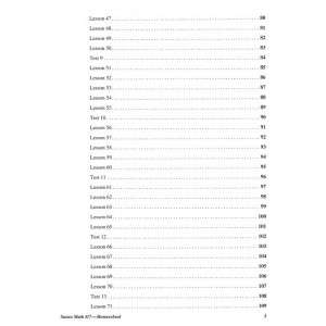 Saxon 87 (Homeschool, 3rd edition) Tests/Worksheets