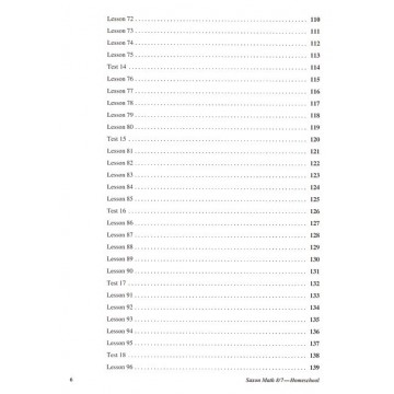 Saxon 87 (Homeschool, 3rd edition) Tests/Worksheets