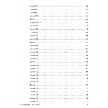 Saxon 87 (Homeschool, 3rd edition) Tests/Worksheets