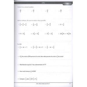 Math 7 Practice Problems Workbook