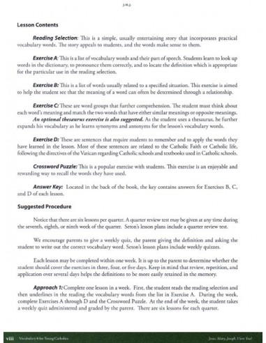 Vocabulary 6 for Young Catholics